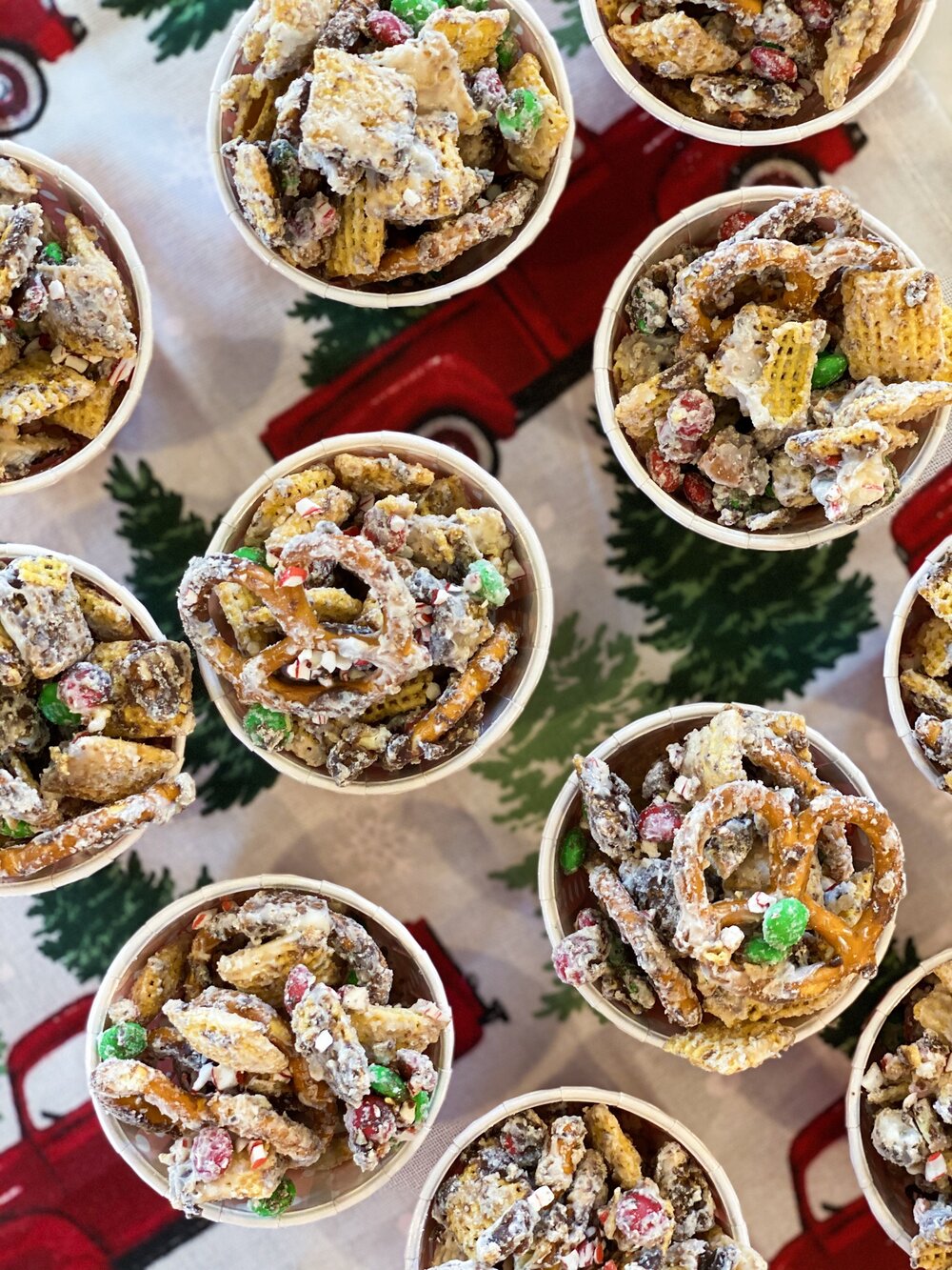 Festive Christmas Chex Mix - DeSocio in the Kitchen