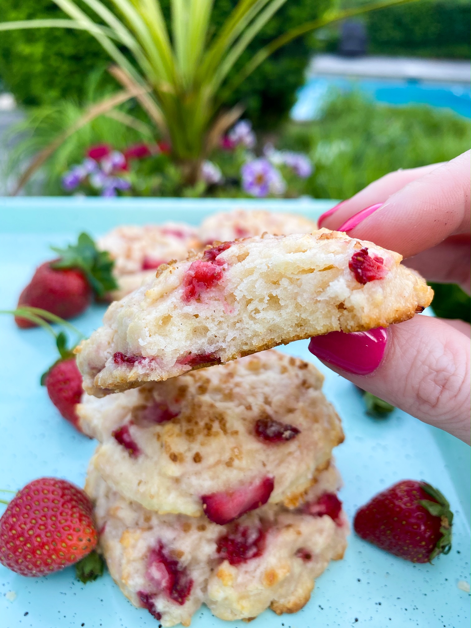Strawberry Ricotta Biscuits - DeSocio in the Kitchen